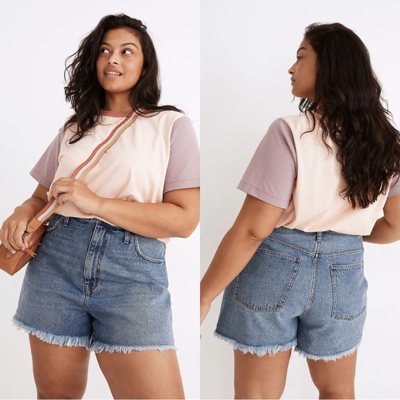 Madewell | Shorts | The Momjean Short Cut Off Denim Shorts In Medium ...